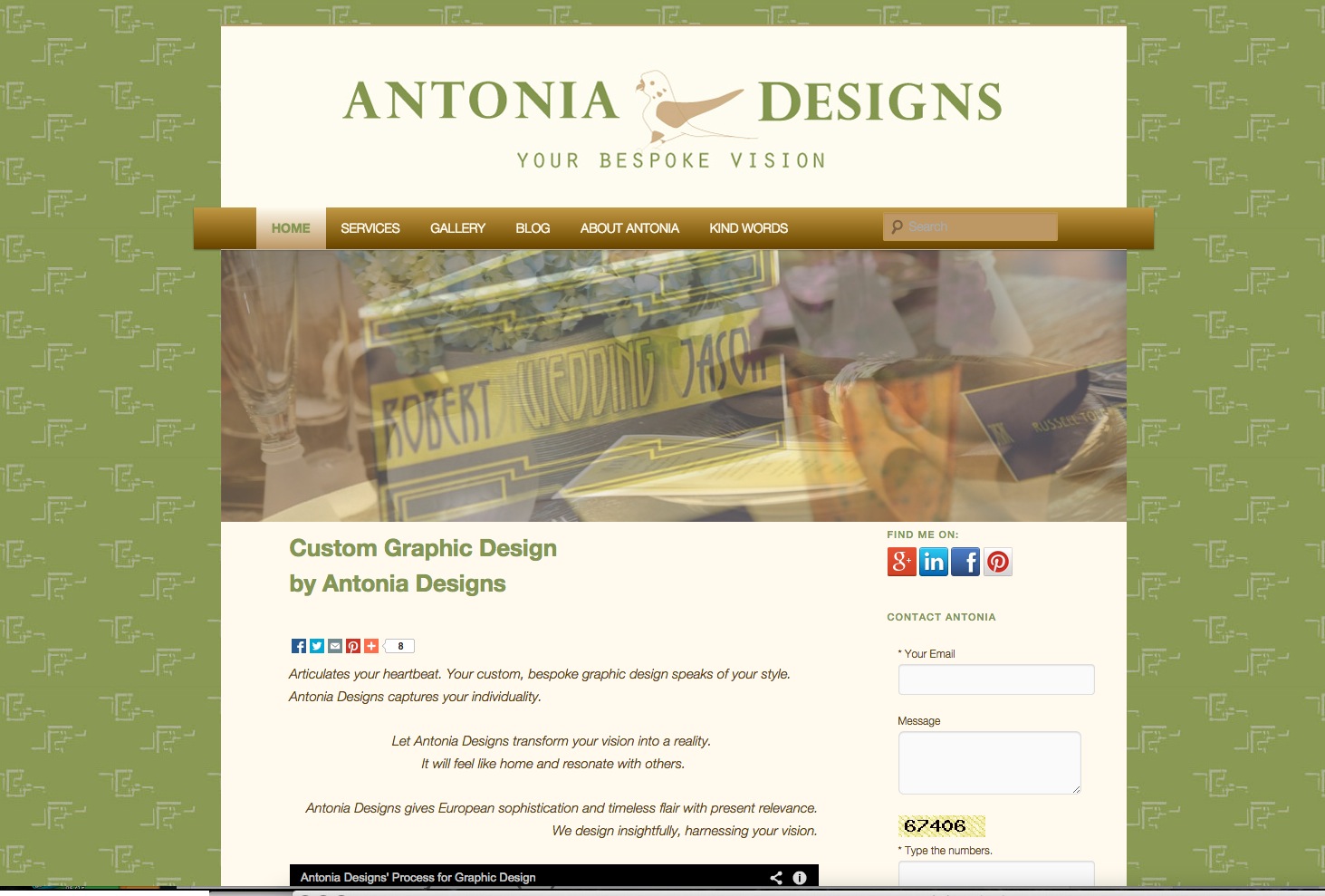 Site Launch: Antonia Designs' New Look | hasOptimization