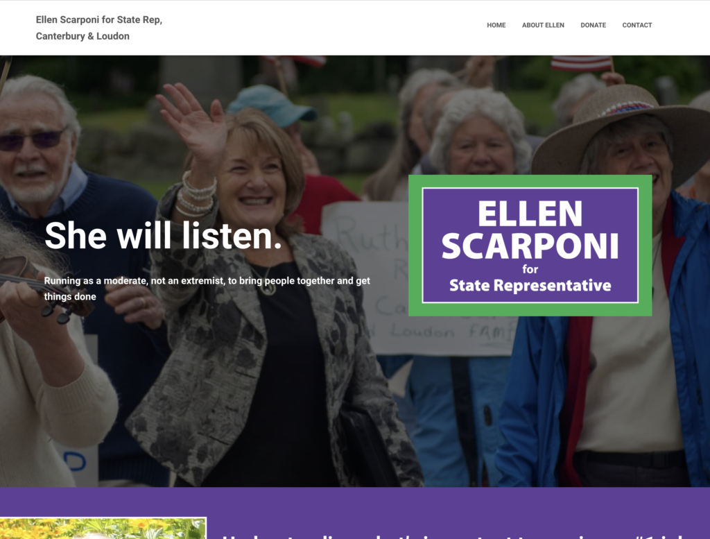 Site Launch: Ellen Scarponi for NH State Rep